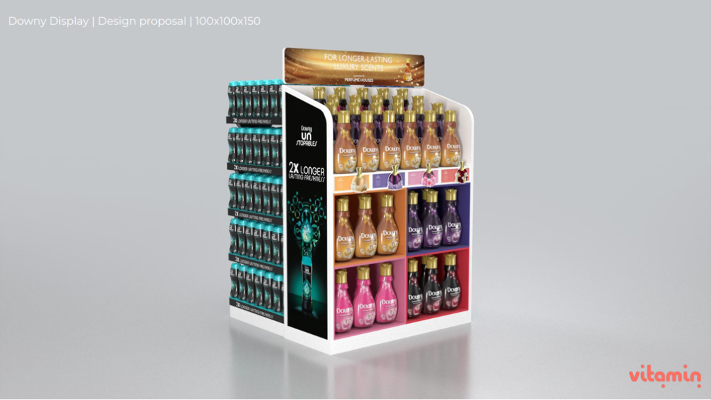 Downy display - Vitamin-Stands