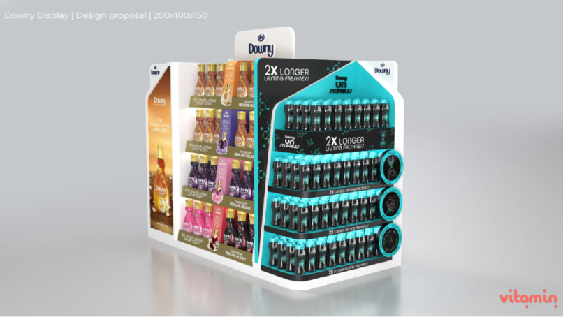Downy display - Vitamin-Stands